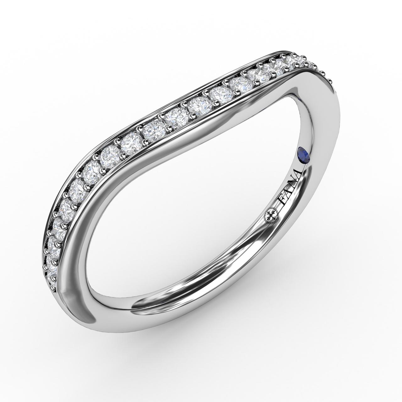 Bead and Channel Set Contour Diamond Band – Concierge Diamonds
